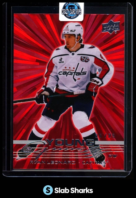 2025 UPPER DECK #238 Ryan Leonard Outburst Red Young Guns Rookie Rc /25 ...