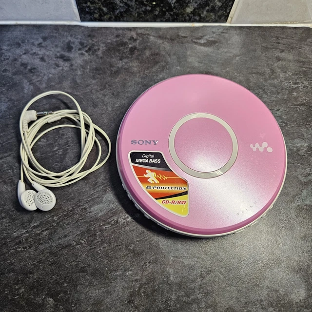 SONY WALKMAN PERSONAL Portable CD Player Pink Model D-EJ011 Original ...