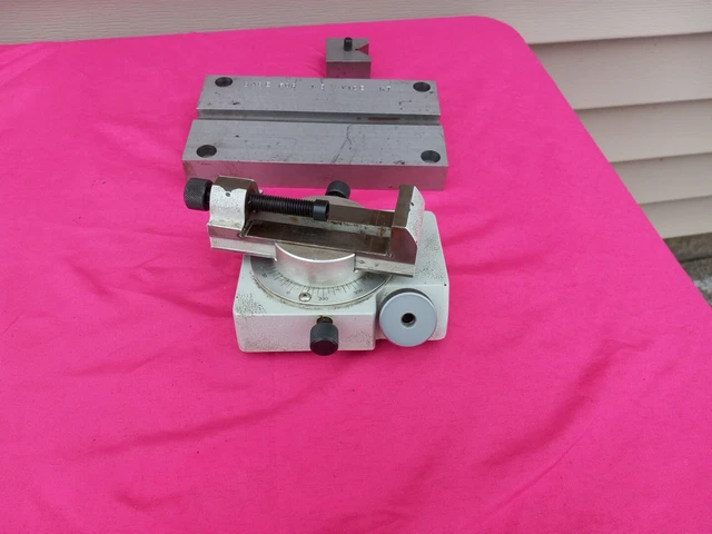 ROTARY TABLE WORKPIECE Fixture With Vise For Shadowgraph/optical ...