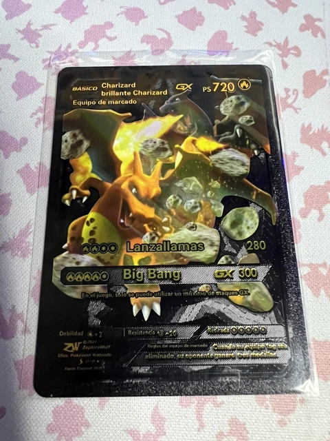 CARTA POKÈMON FAN-ART: Charizard brillante Charizard GX [Basico ...