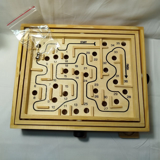JEU DE LABYRINTHE en Bois avec 2 Bille - Jouet Classique et Amusant ...