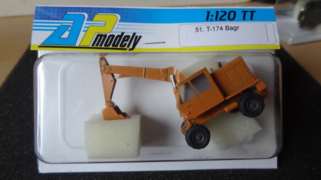TT BAHN, AP modely Bagger T 174 Tiefbaggerausrüstung, Modellauto 1:120 ...
