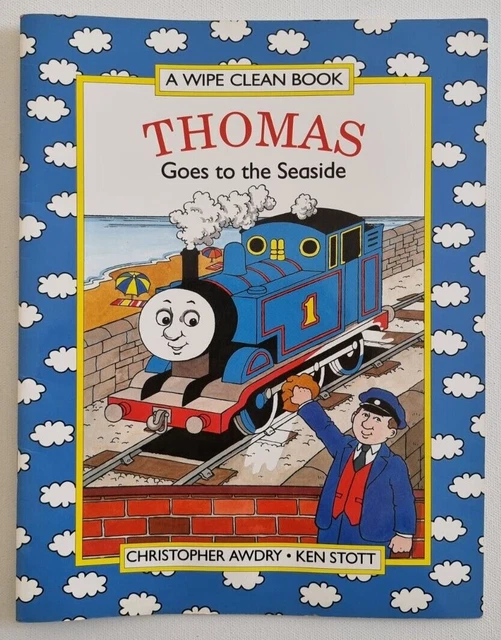 THOMAS THE TANK Engine Clean and Wipe Book Vintage 1994 Thomas goes to ...