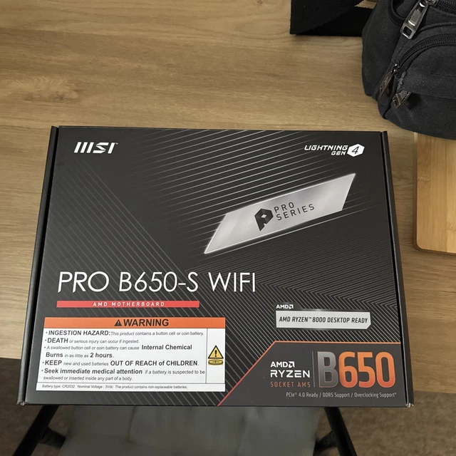 MSI PRO B650-S WIFI Motherboard, ATX - Supports AMD Ryzen 9000/8000 ...
