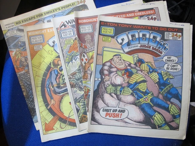 2000AD COMICS - 425,426,438,439,440 Published 1985 £1.16 - PicClick UK