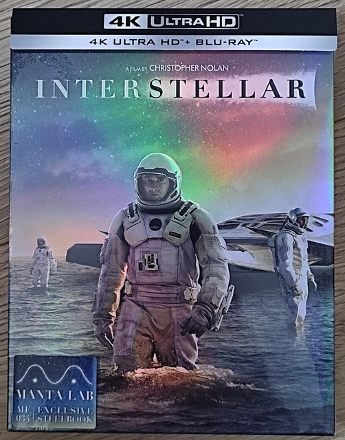 MANTA LAB ME#034 Interstellar 4K+2D Steelbook Blu-Ray Full Slip NEW&SEALED!!! £179.95 - PicClick UK