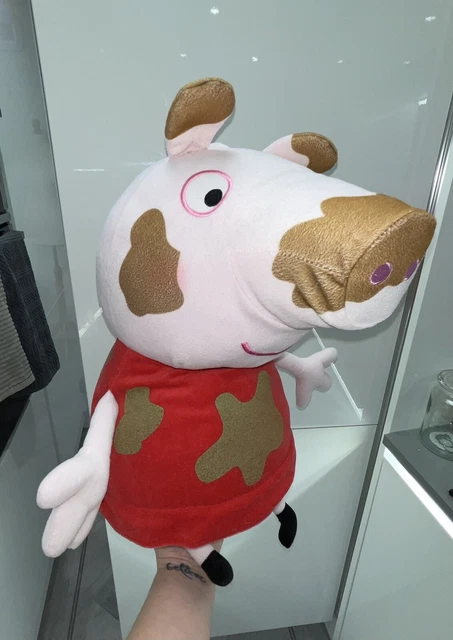 PEPPA PIG JUMPING in Muddy Puddles Splash Large Big CBeebies Gift Plush ...