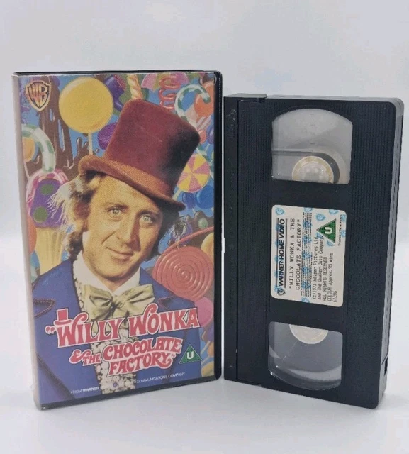 WILLY WONKA & The Chocolate Factory VHS PAL Video Tape Gene Wilder Cert ...