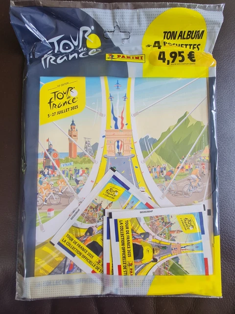 PANINI TOUR DE France 2025 Sticker Album plus 4 Packs of Stickers...NEW ...
