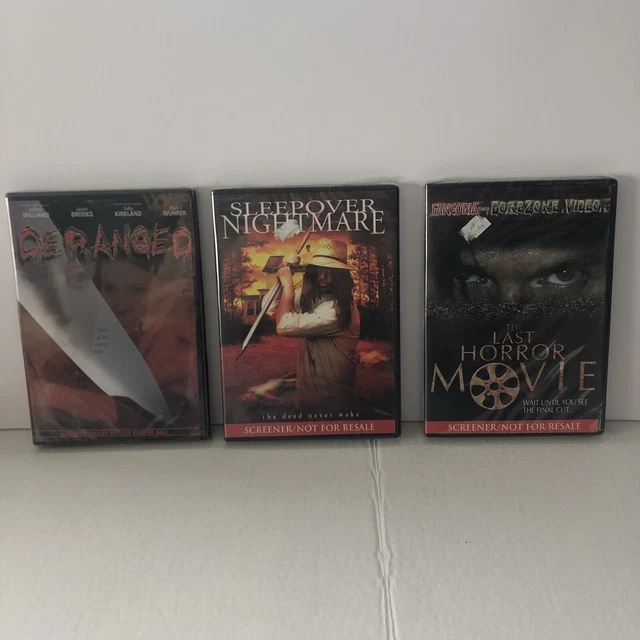 HORROR DVD’S B Rated Deranged Sleepover Nightmare Screener/Not For ...