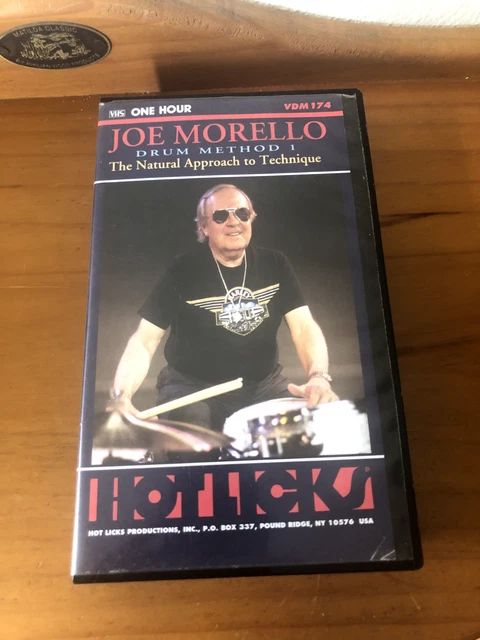 JOE MORELLO DRUM Method 1 HOT LICKS VHS Instructional Video Untested ...