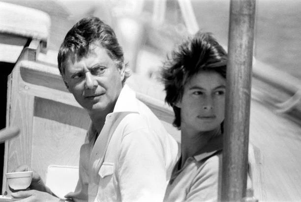 UMBERTO AGNELLI VACATIONS with his wife, Princess Allegra Caraccio- Old ...