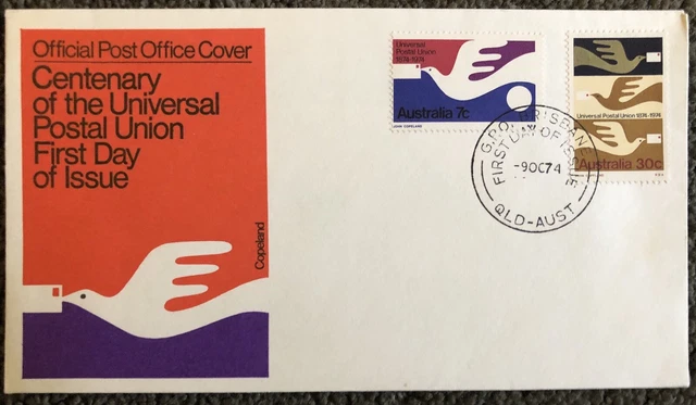 UNIVERSAL POSTAL UNION- 1974 First Day Cover FDC $0.99 - PicClick AU