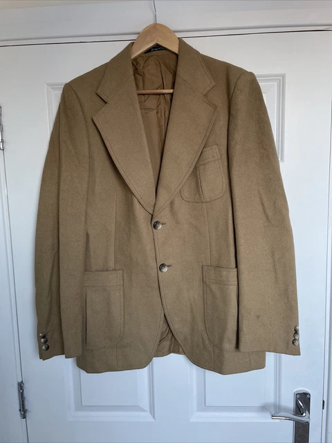 JUPITER OF PARIS Rare Vintage Brown Wool Suit Jacket 40 Inch Chest £49. ...