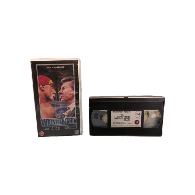 VHS VIDEO TAPE WWE Wrestlemania XIX (19) PAL March 30 2003 Hulk Hogan £ ...