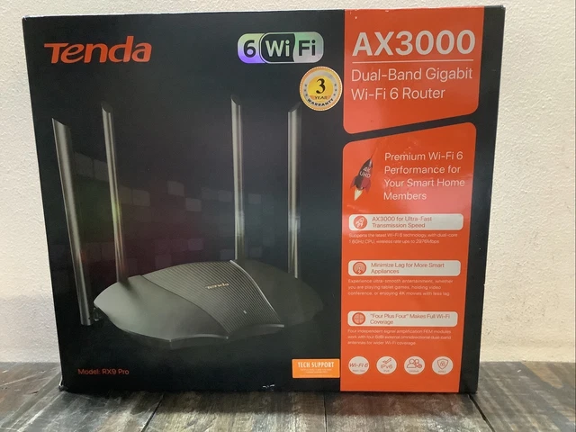 TENDA AX3000 DUAL-BAND Gigabit Wi-Fi 6 Router (READ) $54.59 - PicClick