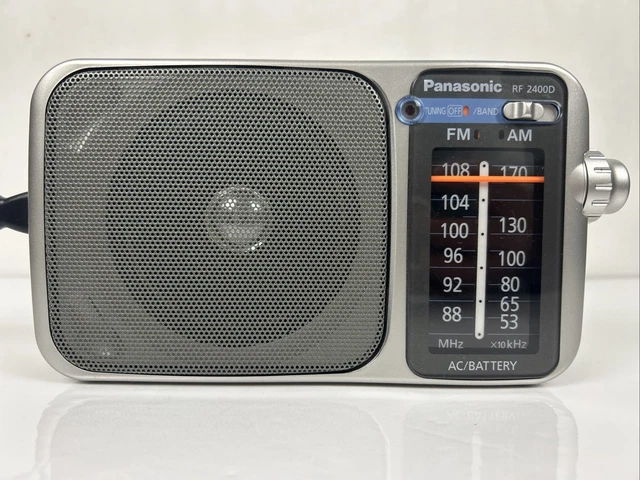PANASONIC RF-2400D PORTABLE AM/FM Radio, Battery Operated Analog Radio ...