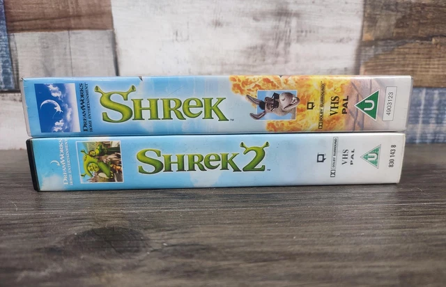 DREAMWORKS SHREK & Shrek 2 On VHS Cassette Tape £10.79 - PicClick UK