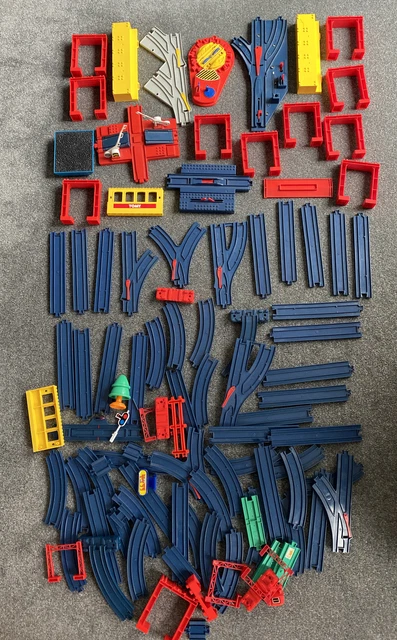 TOMY TRACKMASTER THOMAS The Tank Engine Huge Dark Blue Track Job Lot ...