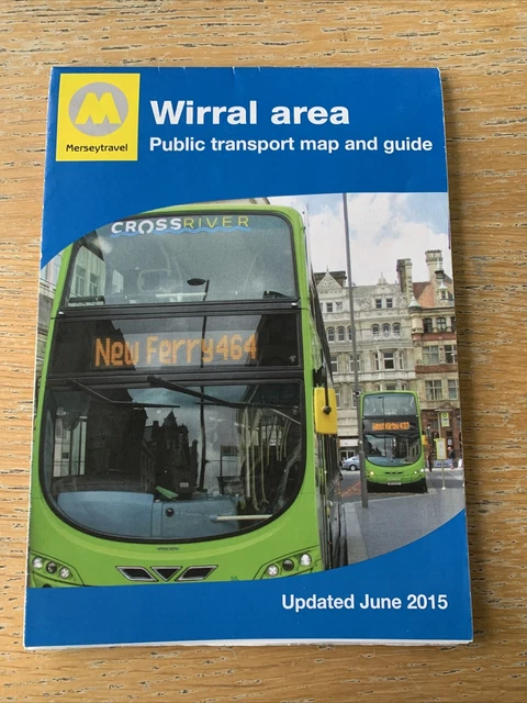 MERSEYTRAVEL PTE PUBLIC Transport Map of Wirral area June 2015 edition ...