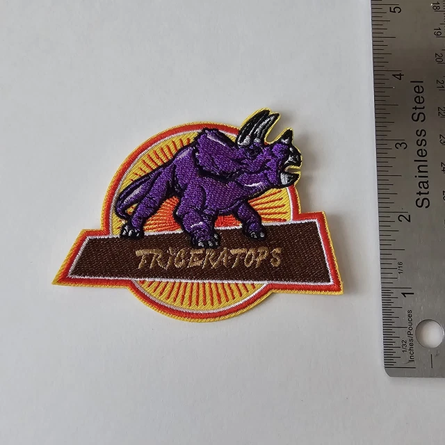 TRICERATOPS DINOSAUR P91 Patch Badge Embroidery $10.00 - PicClick CA