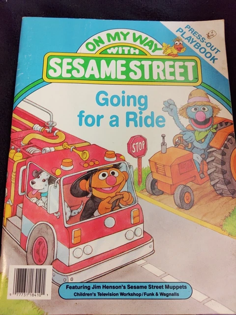 SESAME STREET PRESS-OUT Playbook Going for a Ride Henson's Muppets Vintage New! £11.81 - PicClick UK