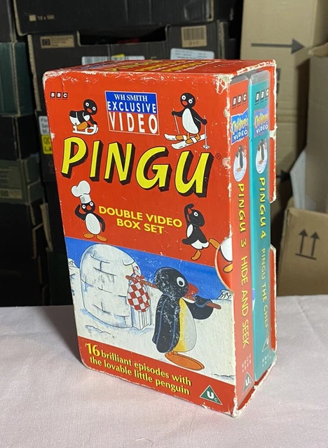 PINGU VHS 3 & 4 Hide and Seek Pingu the Chef BBC 2 Video Box Set ...
