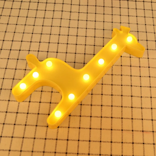 LED ANIMAL GIRAFFE Light Multiple LED Bulbs Desk Light Bedside Night ...