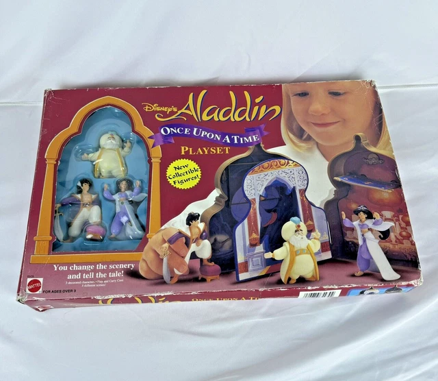 DISNEY ALADDIN ONCE Upon a Time Playset Mattel Collectible Figures ...