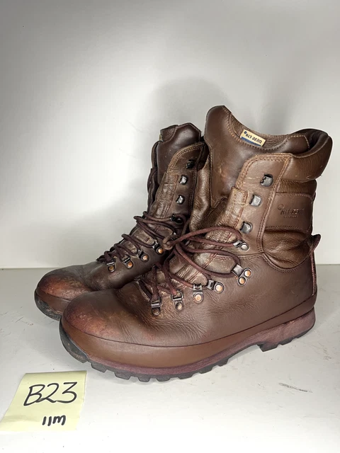 BRITISH ARMY ISSUE Altberg Brown Boots - Size 11M - Grade 1 Good ...