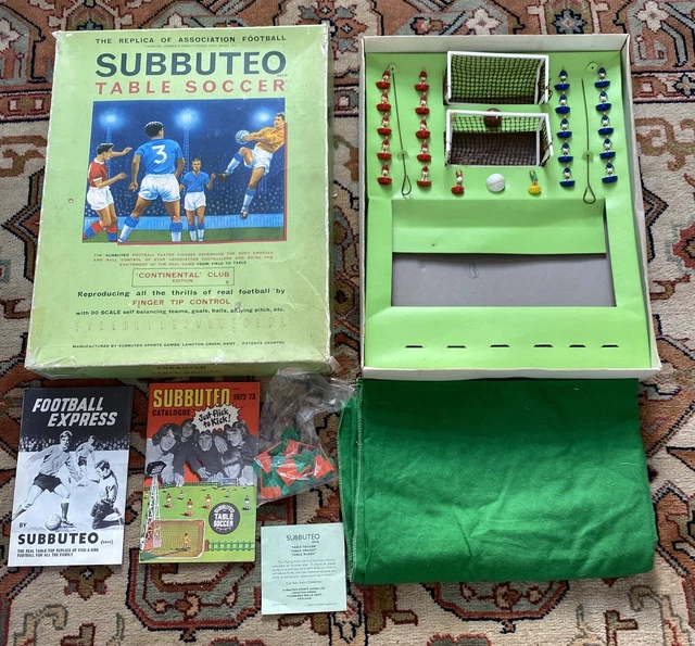 VINTAGE SUBBUTEO TABLE Soccer 1970s Continental Club Edition EUR 50,06 ...