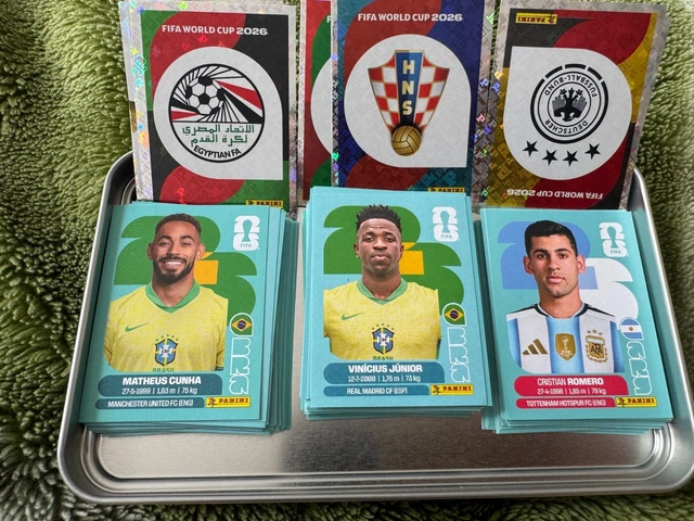 PANINI WORLD CUP 2026 Sticker Bundle X140 Stickers No Duplicates Job ...
