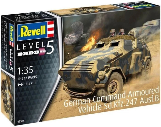 REVELL 1:35 MODEL kit German Command Armoured Vehicle Sd.Kfz.247 Ausf.B ...