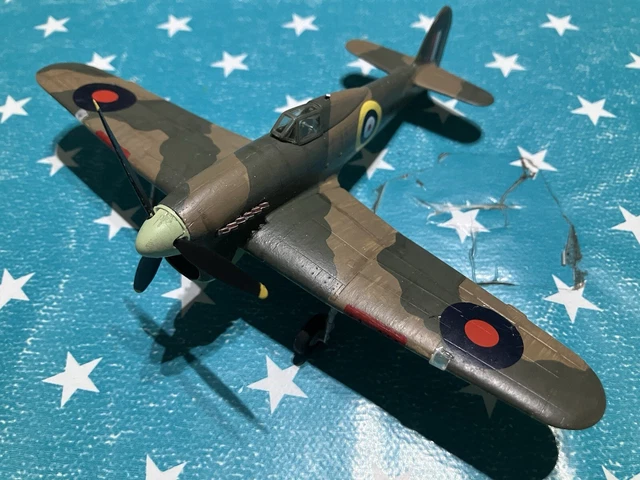 BUILT HAWKER TYPHOON 1/72 scale built & finished model Kit FOR DISPLAY ...