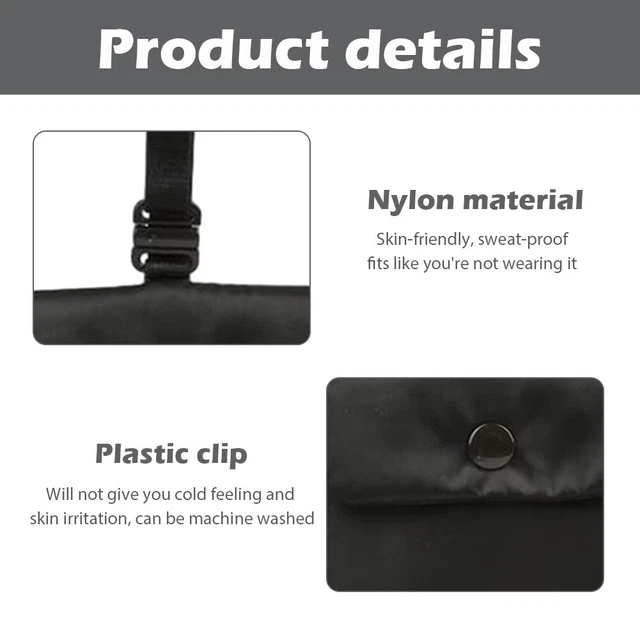 SOFT ANTI THEFT Bra Wallet Passport Adjustable Strap Travel For Women ...