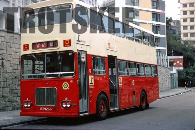 35MM SLIDE HONG KONG KMB Kowloon Motor Bus Guy Victory BJ9266 1976 ...