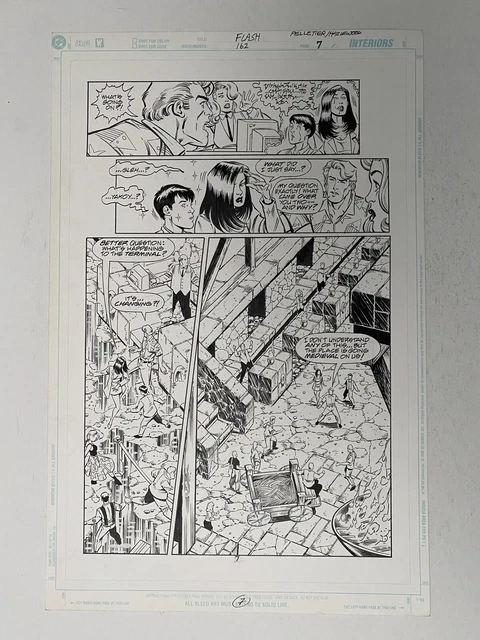 ORIGINAL COMIC ART Splash Page DC Flash Issue 162 Page 7 $59.95 - PicClick