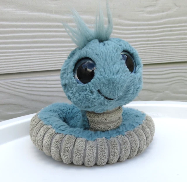 JELLYCAT JELLY CAT London Blue Wiggly Worm Plush Tufty Hair Soft Toy ...