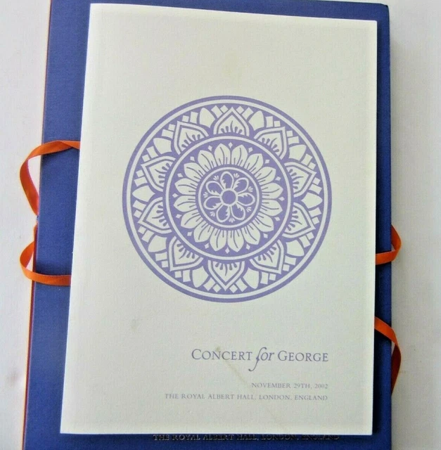 GEORGE HARRISON-''CONCERT FOR GEORGE'' PROGRAMME-Albert Hall- 2002 ...