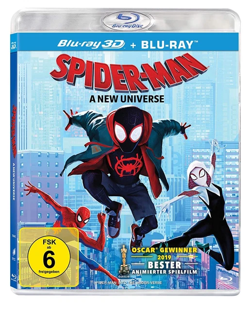 Spider Man Into The Spider Verse 3d 2d Blu Ray New £19 99 Picclick Uk