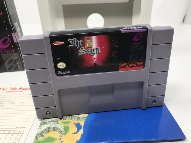 THE 7TH SAGA - Super Nintendo Snes - 100% Complete In Box CIB - See ...