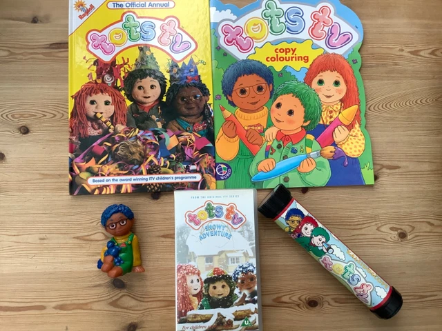 VINTAGE. TOTS TV. 1997 Annual, Colouring Book. Snowy Adventure Vhs ...