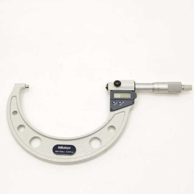 MITUTOYO DIGIMATIC OUTSIDE micrometer 293-451-20 MDC-125M Range 100 ...