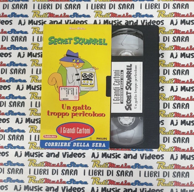 VHS CARTONATA SECRET SQUIRREL UN GATTO TROPPO PERICOLOSO GRANDI CARTONI ...