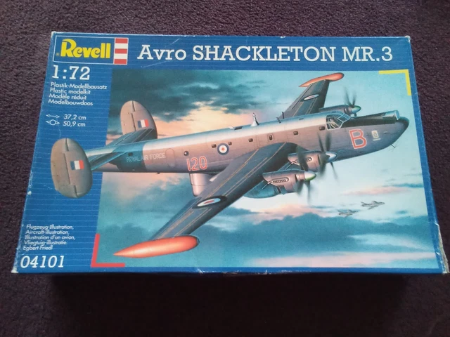 REVELL AVRO SHACKLETON MR.3 , maritime reconnaissance, 1/72 scale model ...