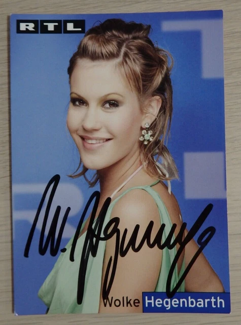 AUTOGRAMM DEUTSCHE TV Schauspielerin Wolke Hegenbarth (85960) EUR 4,99 - PicClick DE