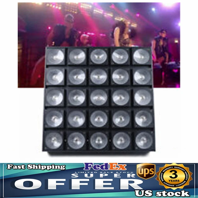 3 IN 1 25*30W Beam Wash Strobe Matrix RGB LED Stage Light Effect Bar DJ ...