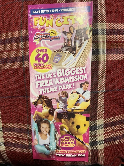FUN CITY THEME PARK MAP 2012 roller coaster amusement. BREAN £3.49 ...