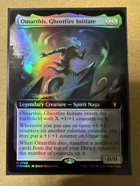 OMARTHIS, GHOSTFIRE INITIATE EXTENDED FOIL Commander Masters CMM MTG ...