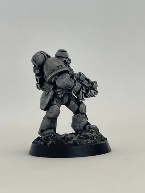 SPACE MARINE TRUE scale conversion 40k with rifle bits First Born £34. ...